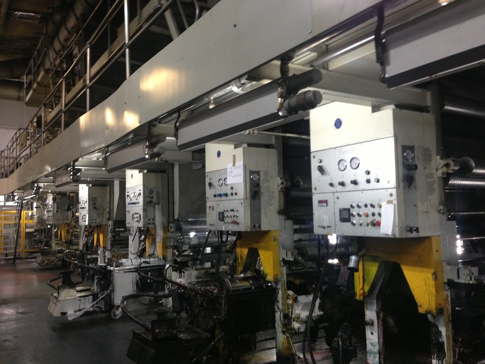 Photo Gallery // CERUTTI 960 Gravure printing machine 10 colors ...