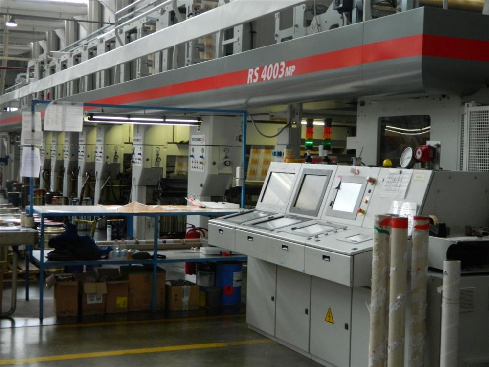 ROTOMEC BOBST 4003 MP 1350 Rotogravure press 9 colors // Rotogravure ...
