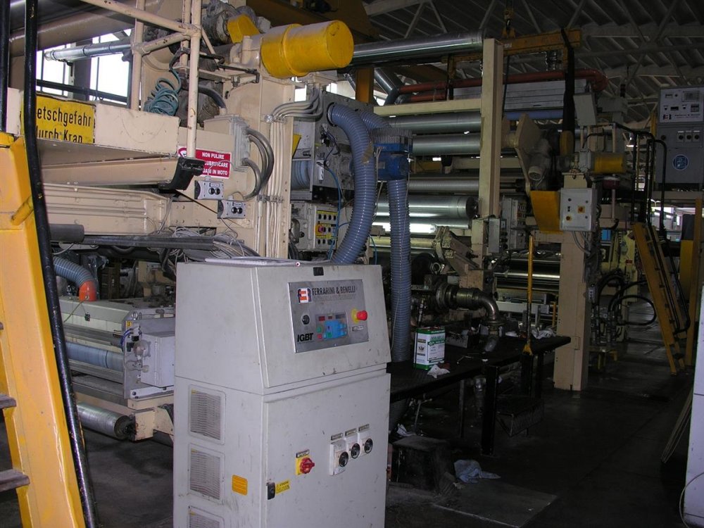 ROTOMEC DOLCI Extrusion lamination machine // Extrusion lamination ...