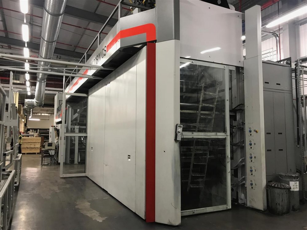BOBST 20 / 6 CS Flexo central drum printing press 10 colors // Flexo CI ...