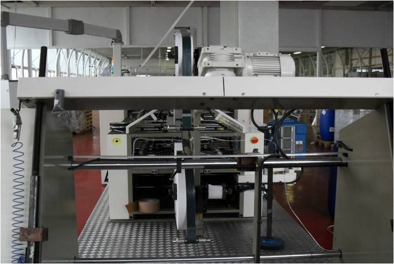 CURIONI SUNMASTER 541 servo SOS square bottom bag making machine ...