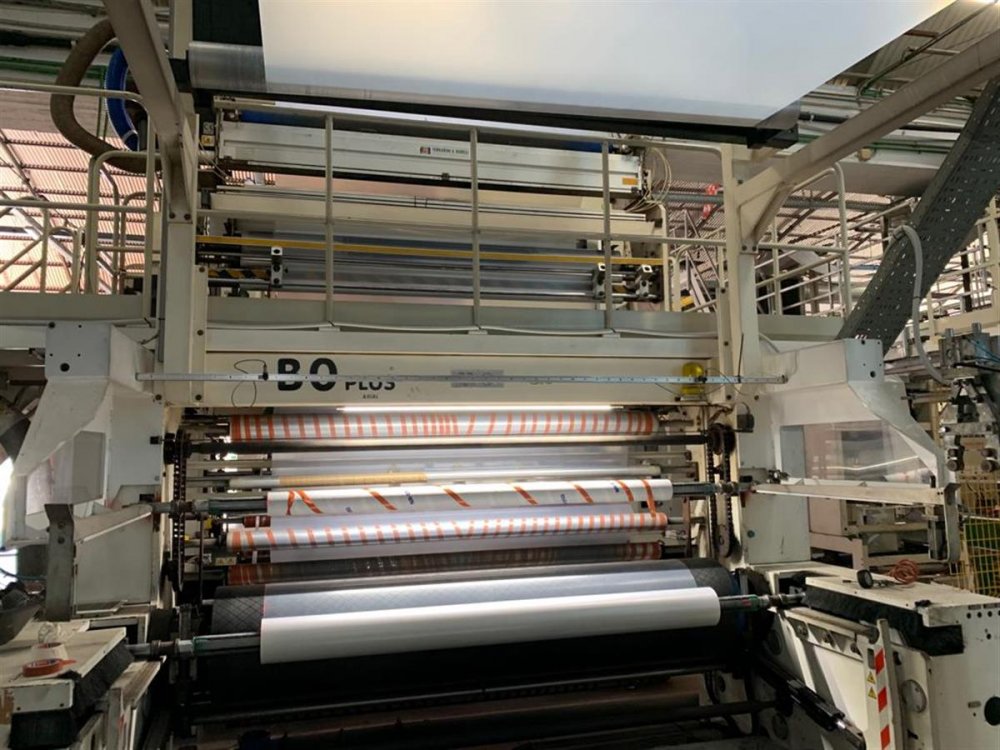 3 layers MACCHI COEX 3 Blown film extrusion line // Blown film // Film ...