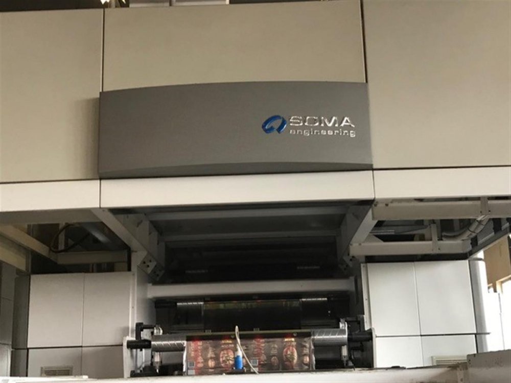SOMA SOMAFLEX MIDI II Flexo central drum printing press 8 colors ...