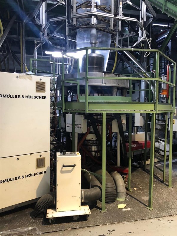 5 layers WINDMÖLLER & HÖLSCHER blown film extruder // Blown film ...