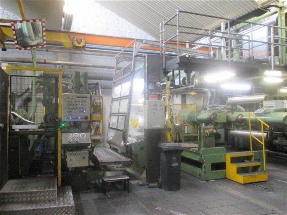 ROTOMEC/VITS 1803 Strip lacquering line Laminator / coating machine ...