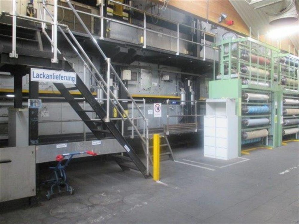 ROTOMEC/VITS 1803 Strip lacquering line Laminator / coating machine ...