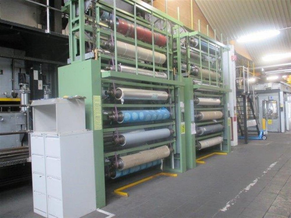 ROTOMEC/VITS 1803 Strip lacquering line Laminator / coating machine ...