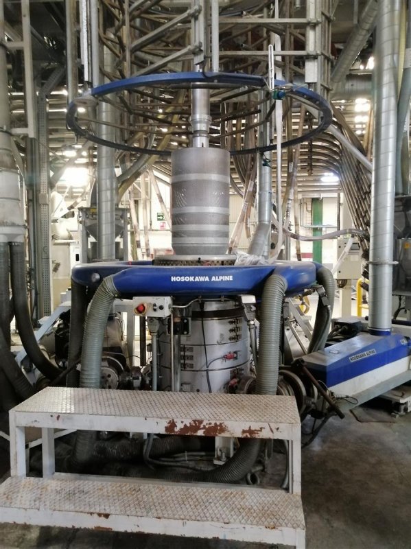 3 layers ALPINE HX 75/105/75 Blown film extrusion line // Blown film ...