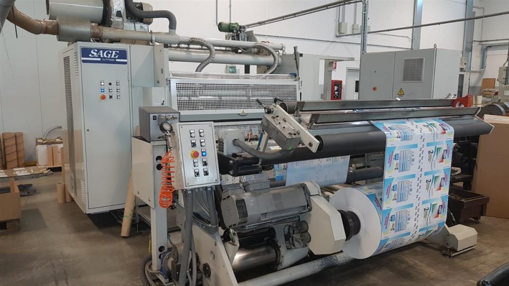SAGE Double turret slitter rewinder // Slitter rewinders // Converting machines // Used Flexo ...