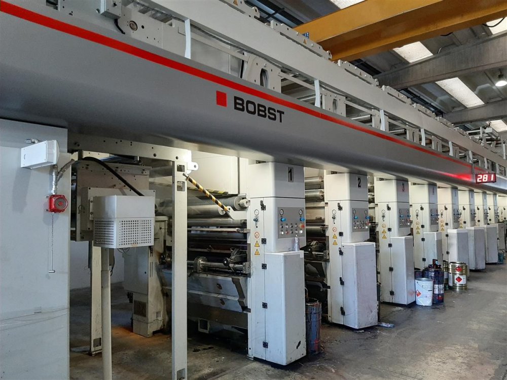 BOBST ROTOMEC 4003MP 1200/450/C Rotogravure press 10 colors // Rotogravure // Printing machines ...