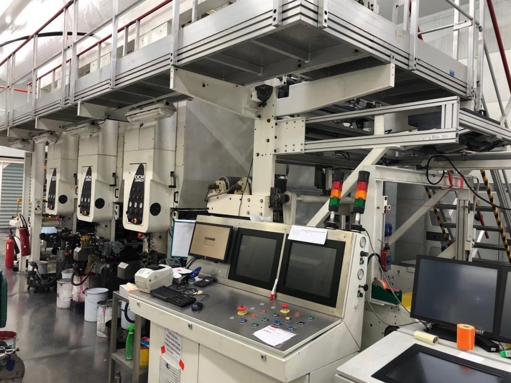 DCM Gravure printing machine 3 colors // Rotogravure // Printing ...