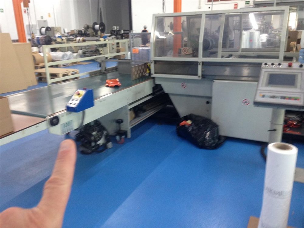 ELBA SU94 09 Bag making machine Soft loop handles // Film bag making ...