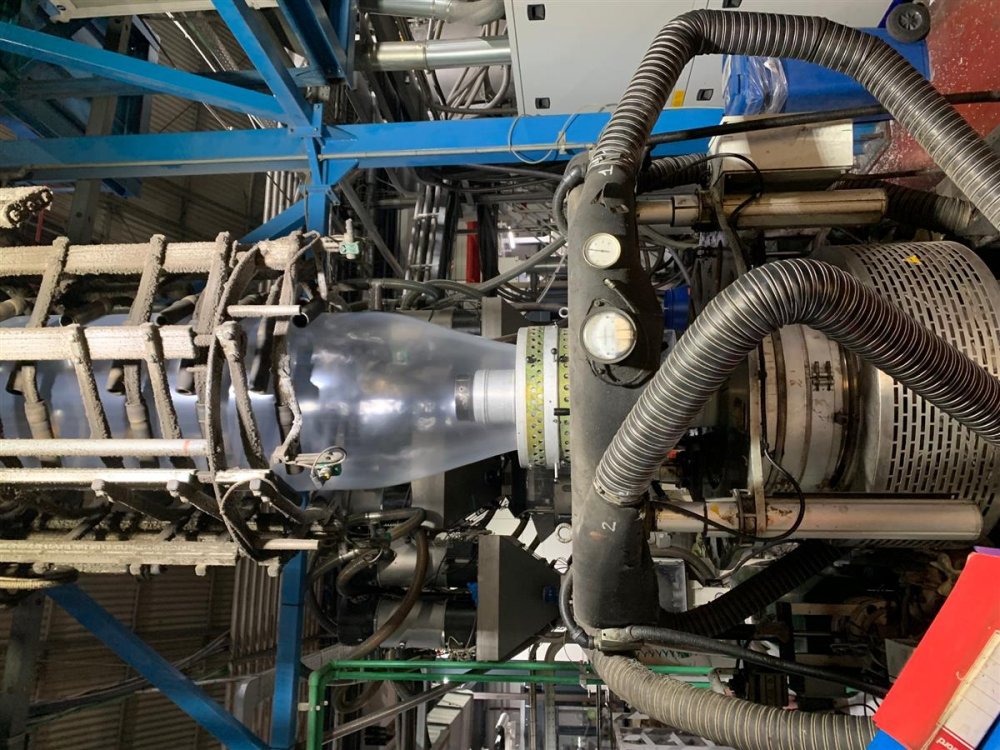 3 layers MACCHI Coex Flex blown film extruder // Blown film // Film ...