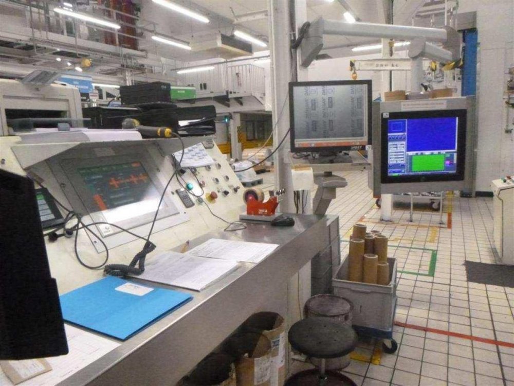 DCM 5C710 Gravure printing machine 5 colors // Rotogravure // Printing ...