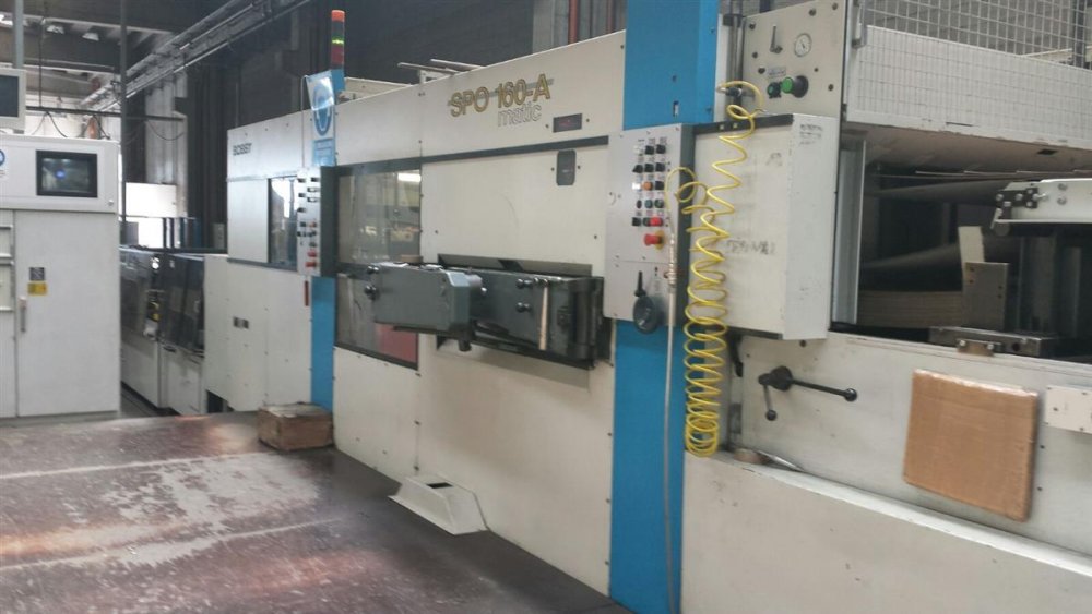 BOBST 160 AMATIC // Flat bed die cutters-autoplatin // Corrugated ...