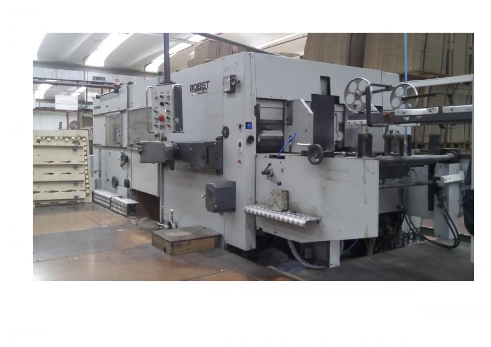 BOBST SPO 1600 // Flat bed die cutters-autoplatin // Corrugated ...