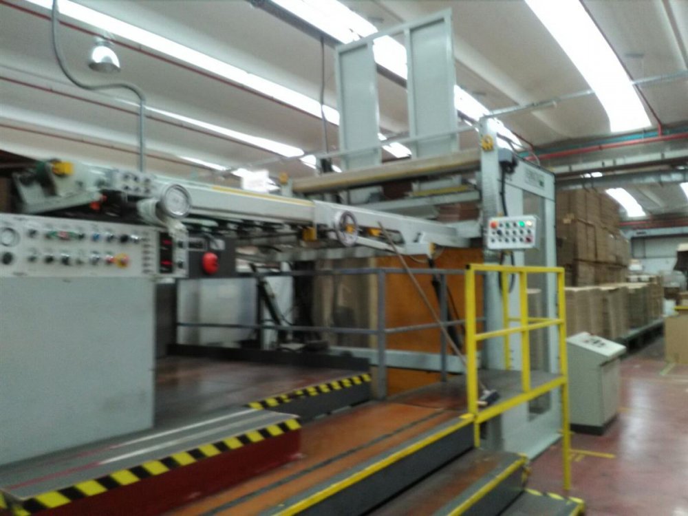 BOBST SPO 1600 // Flat bed die cutters-autoplatin // Corrugated ...