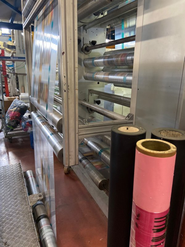 COMEXI FJ2108 CNC flexographic printing machine 8 colors // Flexo CI ...