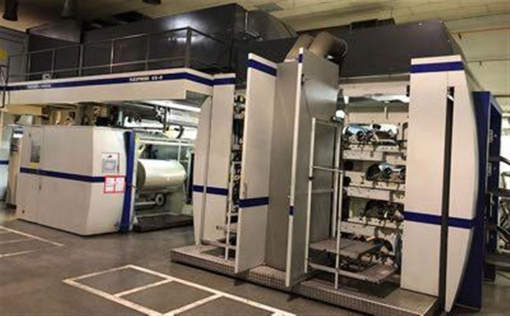 FISCHER & KRECKE FLEXPRESS 6S-8 Flexo printer 8 colors // Flexo CI ...