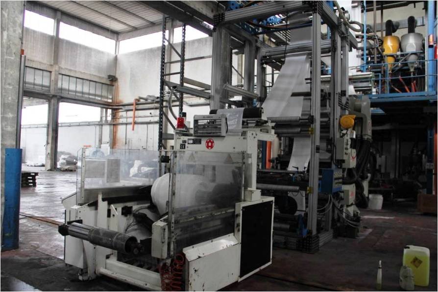 3 layers WINDMÖLLER & HÖLSCHER VAREX film blowing machine // Blown film ...