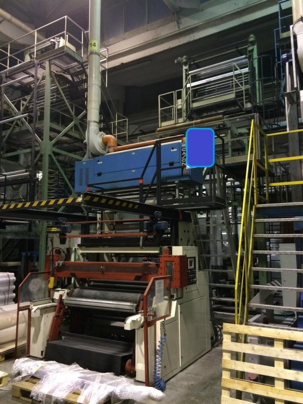 1 layers BANDERA - PONTI film blowing machine // Blown film // Film ...