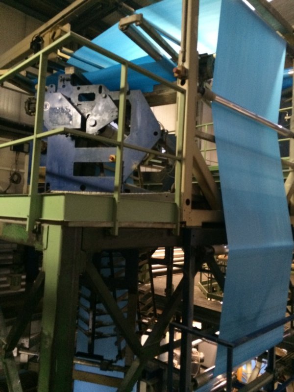 1 layers ALPINE 75 blown film extruder // Blown film // Film extrusion ...