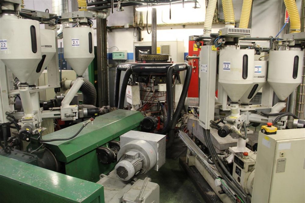 3 capas WINDMOELLER & HOLSCHER - REIFENHAUSER Maquina de extrusion ...