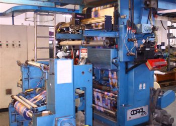 UTECO CORAL 675 flexo printing machine 6 colors // Flexo CI // Printing ...