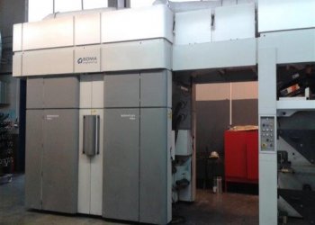 SOMA MINIFLEX Flexo printer 8 colors // Flexo CI // Printing machines ...