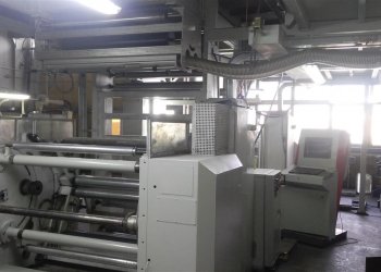 SCHIAVI ALPHA Flexo central drum printing press 8 colors // Flexo CI ...