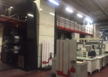 WINDMÖLLER & HÖLSCHER STARFLEX flexographic printing machine 8 colors ...