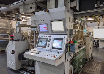 UTECO ONYX 808 flexographic printing machine 8 colors // Flexo CI ...