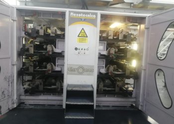 FLEXOTECNICA CHRONOS flexo printing machine 8 colors // Flexo CI ...