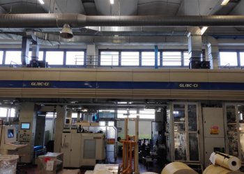 SCHIAVI BOBST ALPHA Flexo central drum printing press 8 colors // Flexo ...