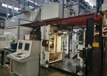 WINDMÖLLER & HÖLSCHER NOVOFLEX flexographic printing machine 8 colors ...
