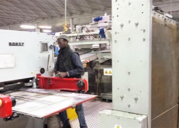 BOBST SPO 1600 // Flat bed die cutters-autoplatin // Corrugated ...