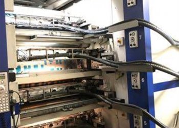 FISCHER & KRECKE FLEXPRESS 6S-8 flexo printing machine 8 colors ...