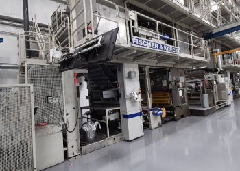 FISCHER & KRECKE F16 S flexo printing machine 8 colors // Flexo CI ...