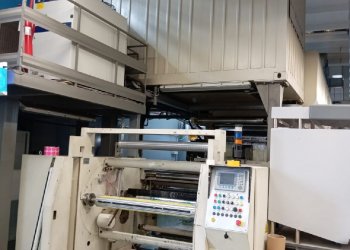 FLEXOTECNICA CHRONOS 8 Flexo central drum printing press 8 colors ...