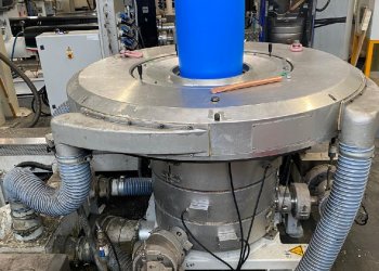 3 layers ALPINE film blowing machine // Blown film // Film extrusion ...