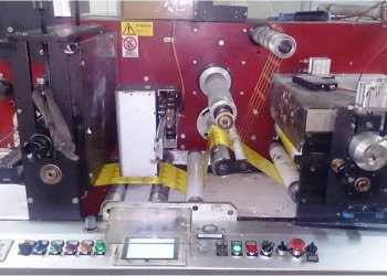 ERREPI PLANET-350 narrow web flexo printing machine // Flexo label ...