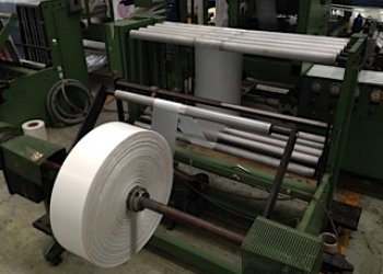 LEMO INTERMAT DKT 850.1 Bag making machine Patch handles // Film bag ...