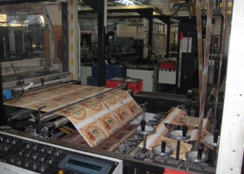 LEMO INTERMAT VARITRONIC BSZ Bag making machine Open mouths // Film bag ...