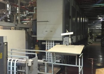 ROTOMEC BOBST LEMANIC 1150 GRAVURE + INLINE FLAT BED DIE CUTTER ...
