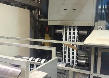 ROTOMEC BOBST LEMANIC 1150 GRAVURE + INLINE FLAT BED DIE CUTTER ...